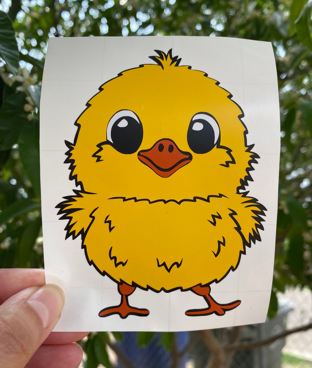 Cute Chick Vinyl Decal, Chick Vinyl Sticker, Little Chicken Decal, Baby ...