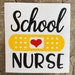School Nurse With Band-aid Vinyl Decal, RN Decal, Lpn, Nurse Gift ...