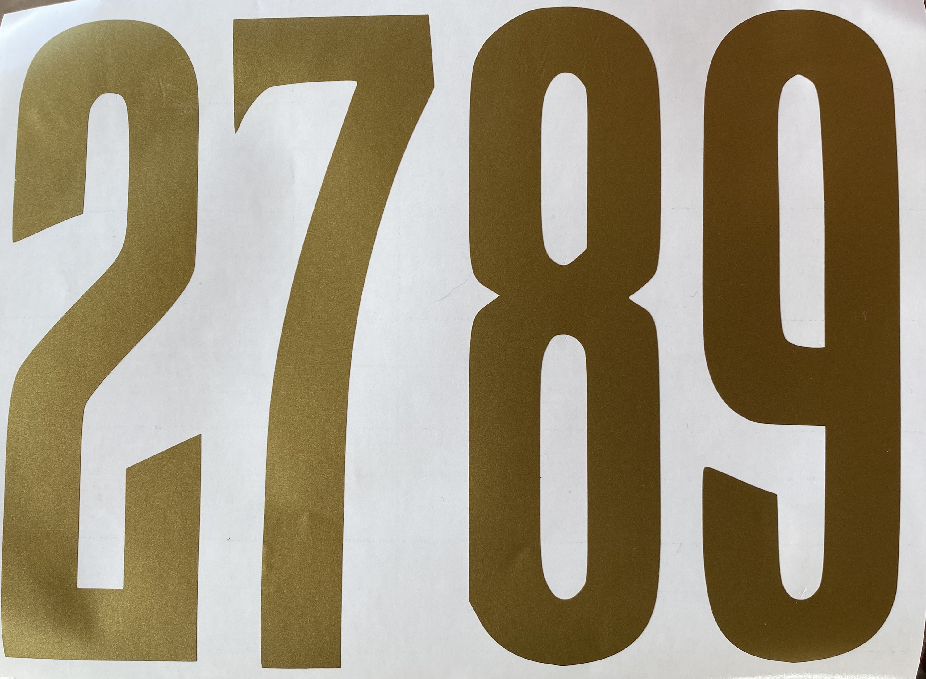 Permanent Vinyl Mailbox Numbers Decal Address Personalized - Etsy