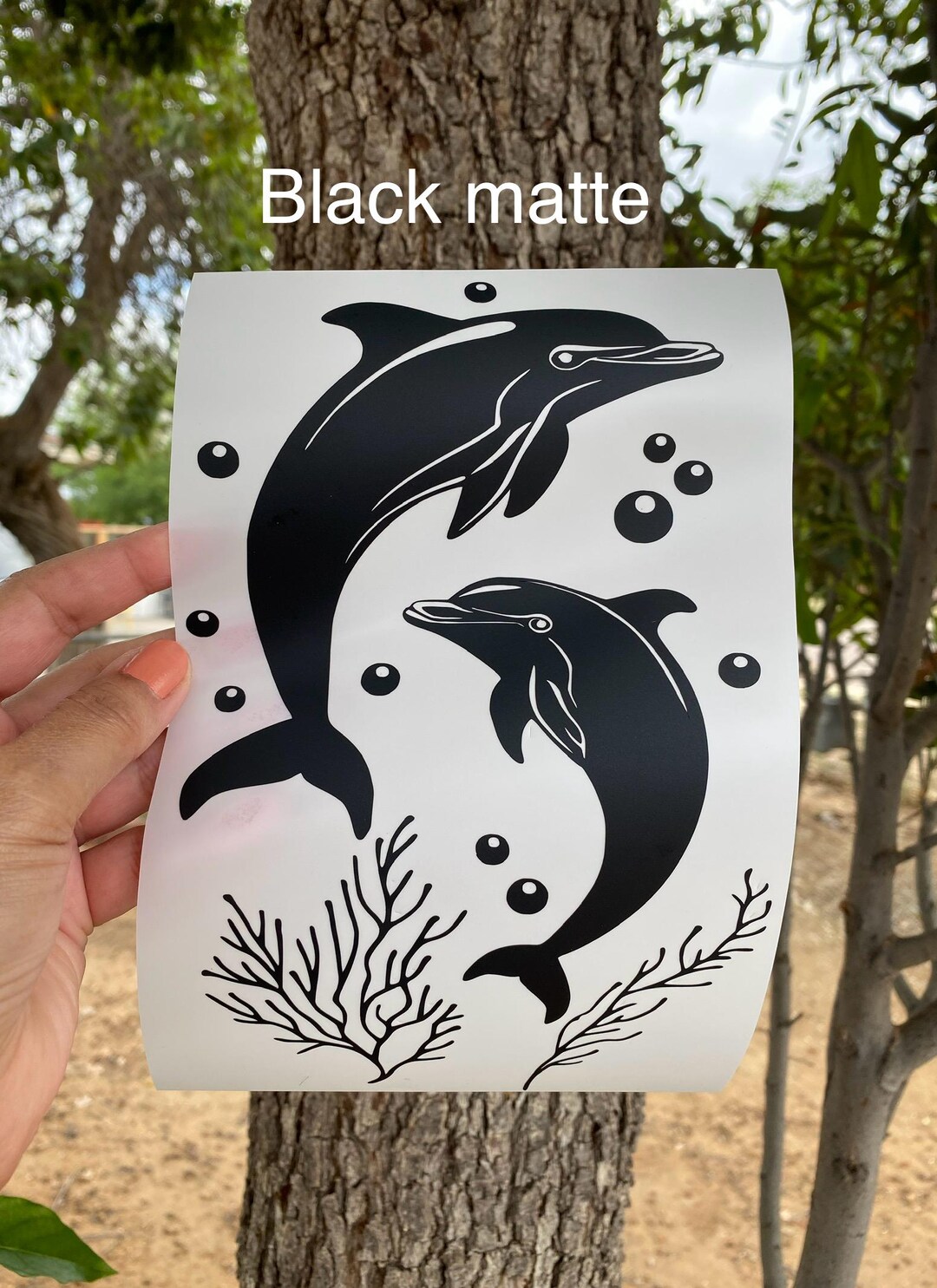 Dolphin Sunset Vinyl Decal, Beach Car Sticker, Ocean Lover Gift - Etsy