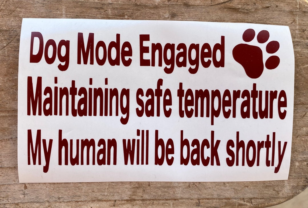Canine on Board Temperature Controlled and Monitored Car Decal, Dog ...