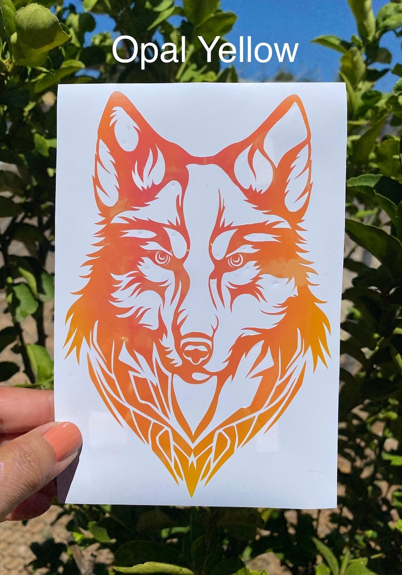 Wolf Car Decal, Wild Animal Tribal Sticker, - Etsy