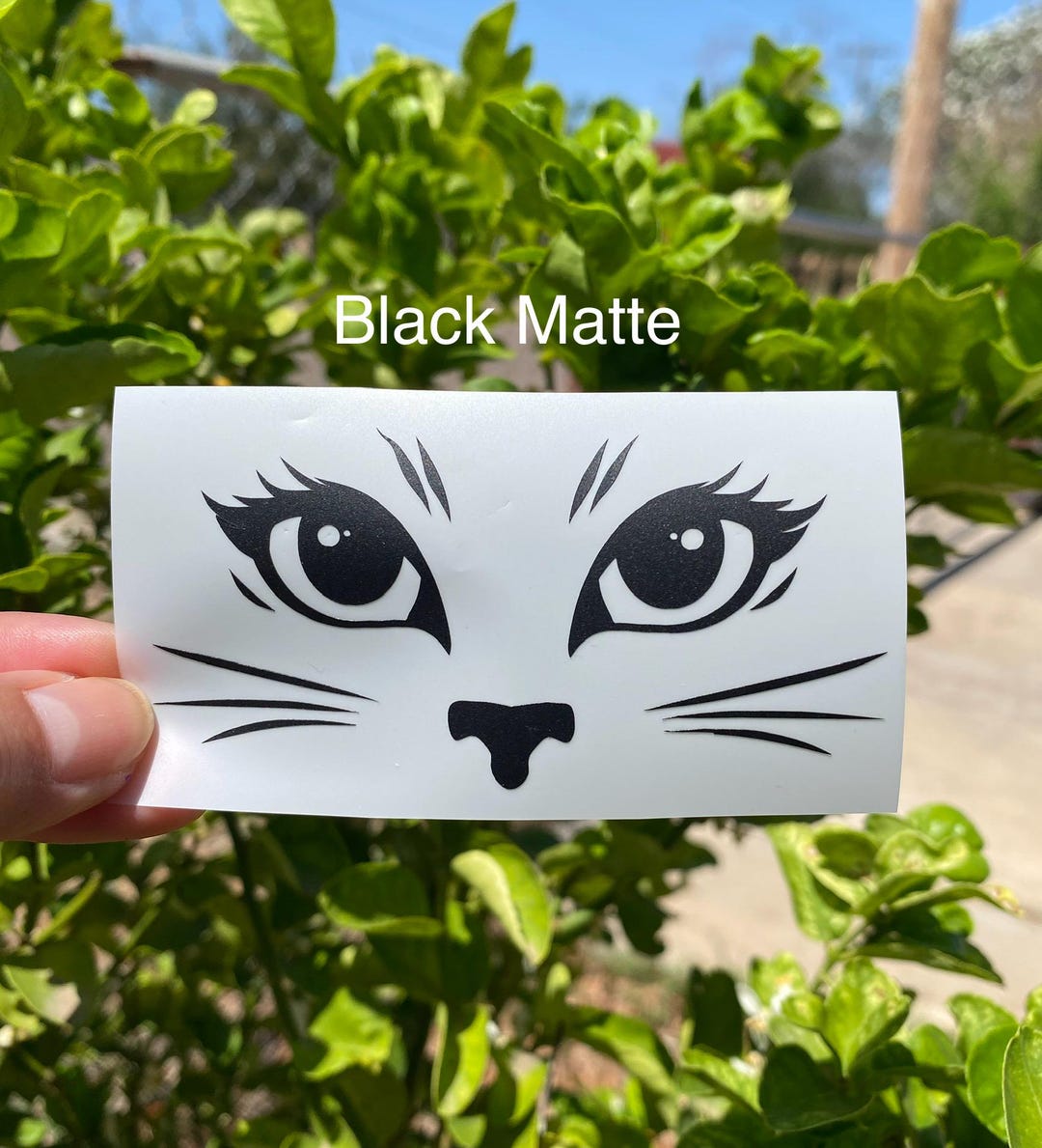 Cat Eyes Car Window Decal, Kitty Eyes, Cat Lover Bumper Sticker, Cute ...