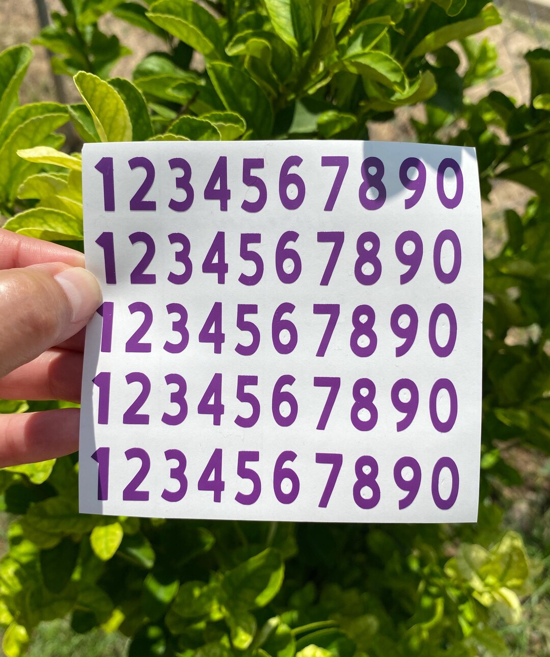 Number Decals Set of 50 Numbers 0-9 , Vinyl Sticker Numbers, Classroom ...