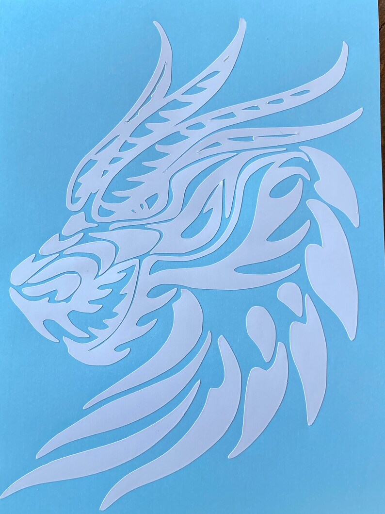 Dragon Vinyl Car Decal Dragon Head Decal Angry Dragon | Etsy