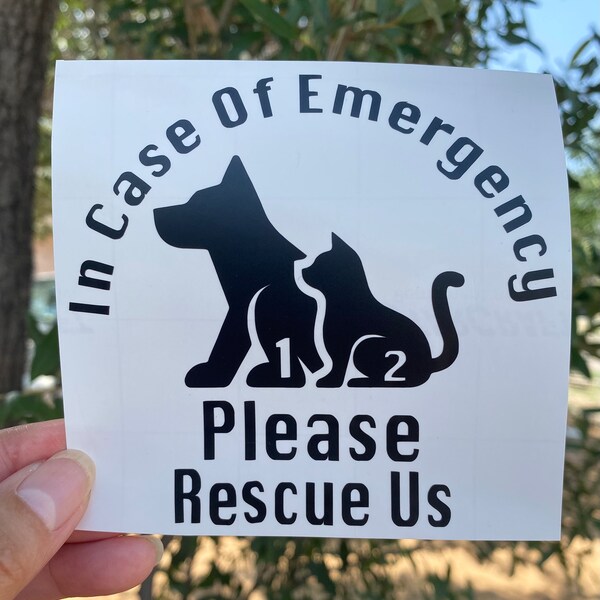 Cat Rescue Decal - Etsy