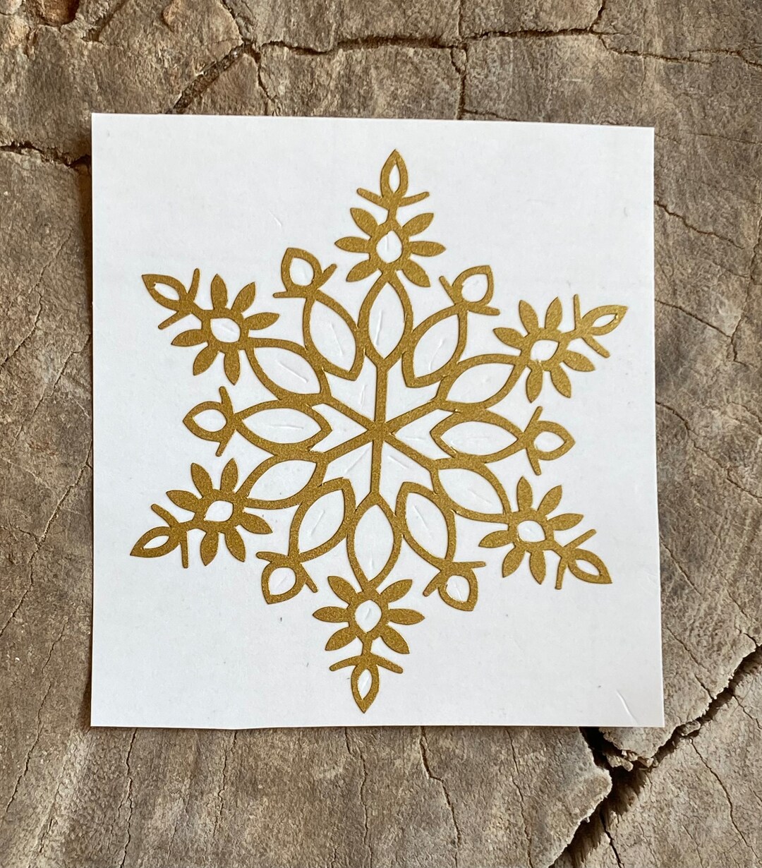 Snowflake Vinyl Decal, Ornament Decal, Christmas Decal, Holiday Decal ...