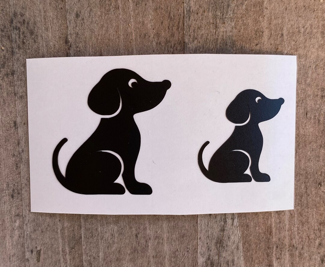 Tiny Dog Vinyl Car Decal, Super Tiny Dog Decal, Window Decal, Tiny Rear ...