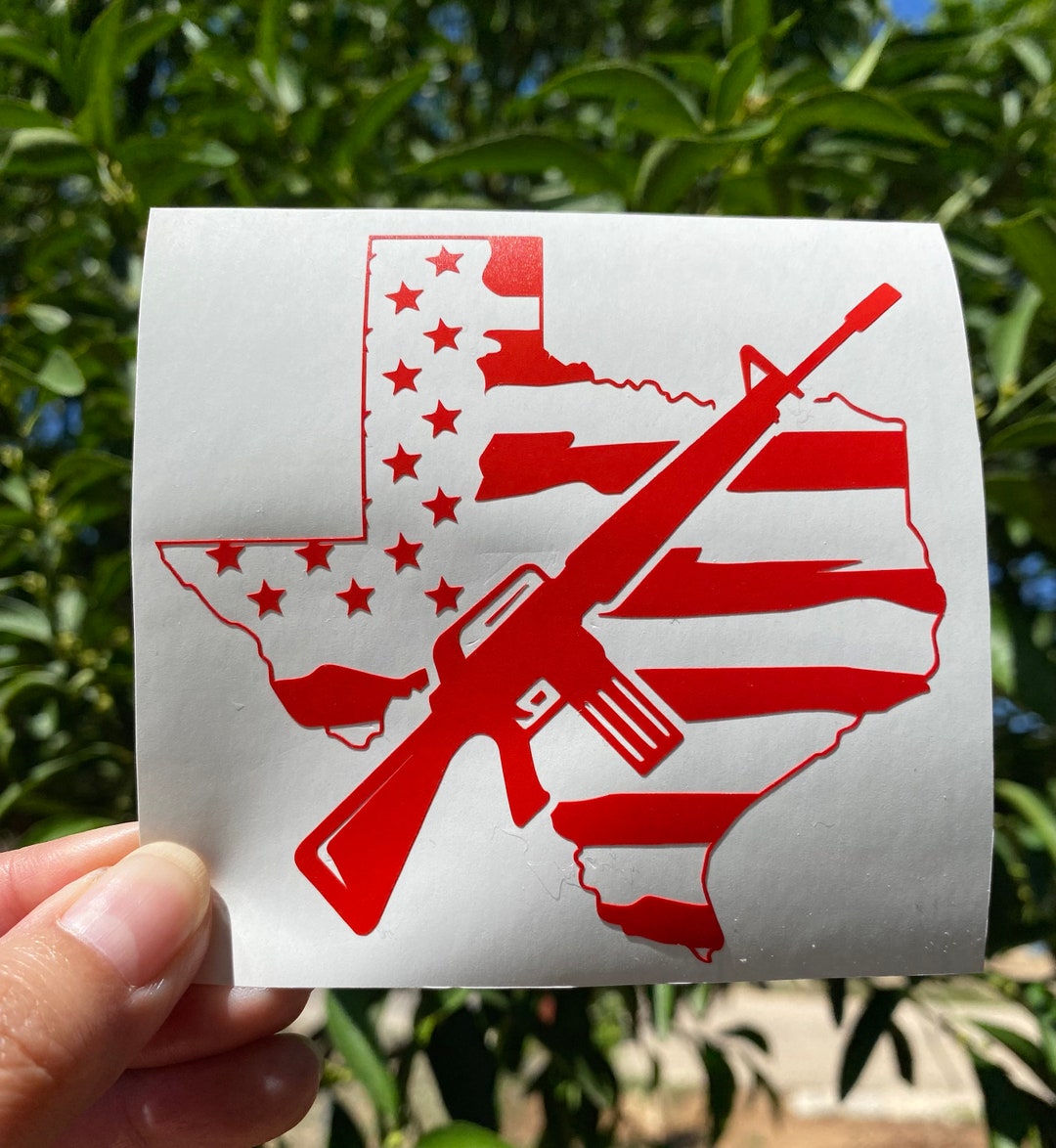 Texas Second Amendment Vinyl Car Decal, Patriot Decal, Second Amendment ...
