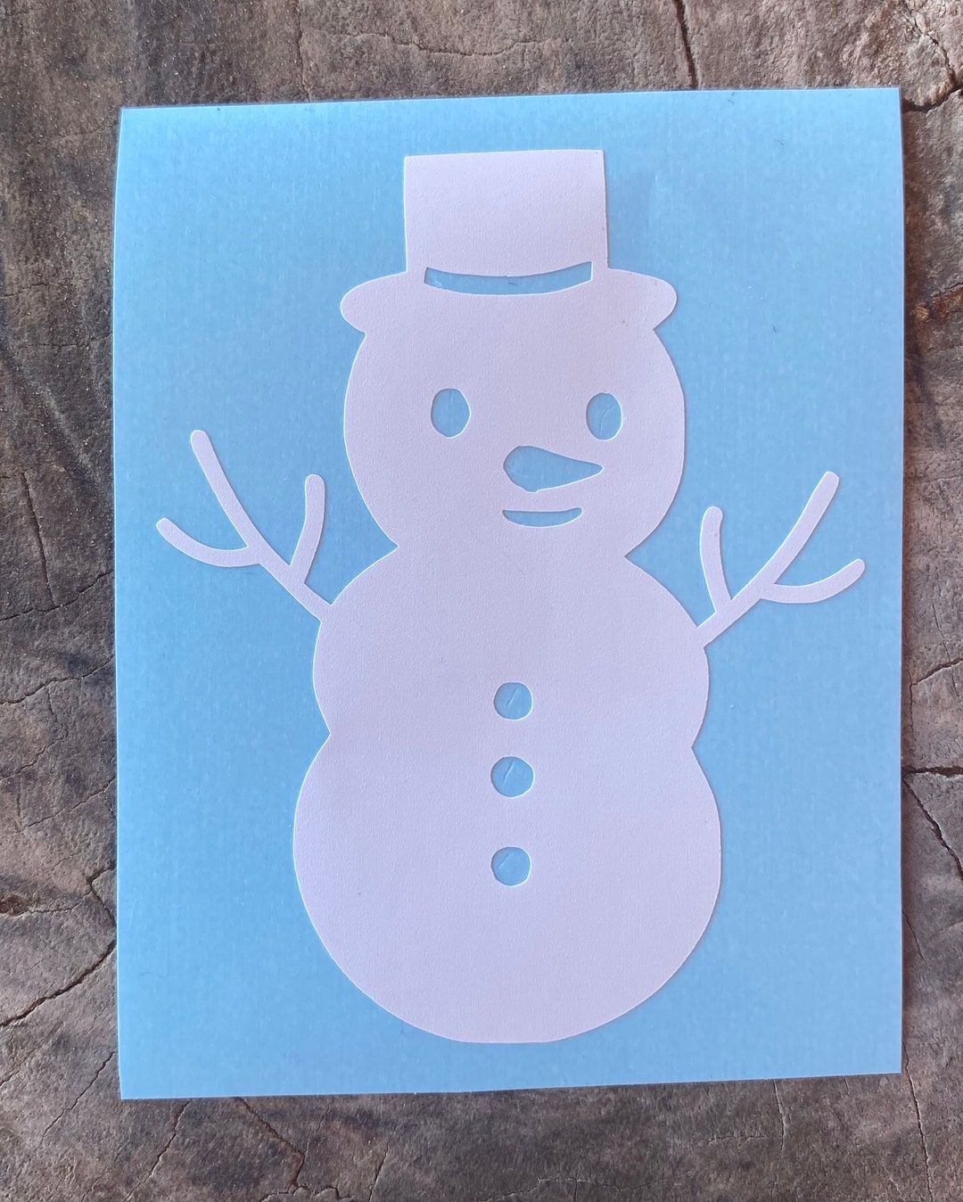 Frosty the Snowman Vinyl Decal, Christmas Decal, Ornament Decal ...