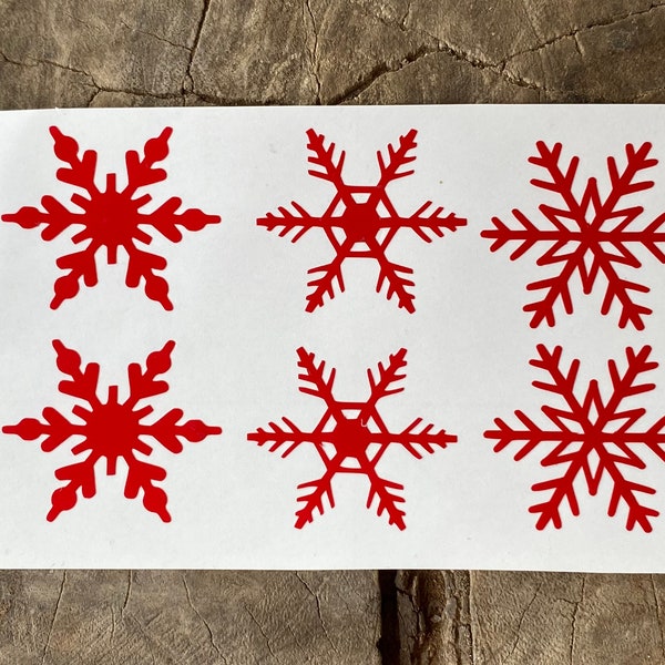 Snowflakes Decals - Etsy
