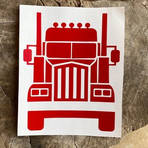 Semi Truck Trailer Vinyl Decal, Semi Truck Sticker, Transportation ...