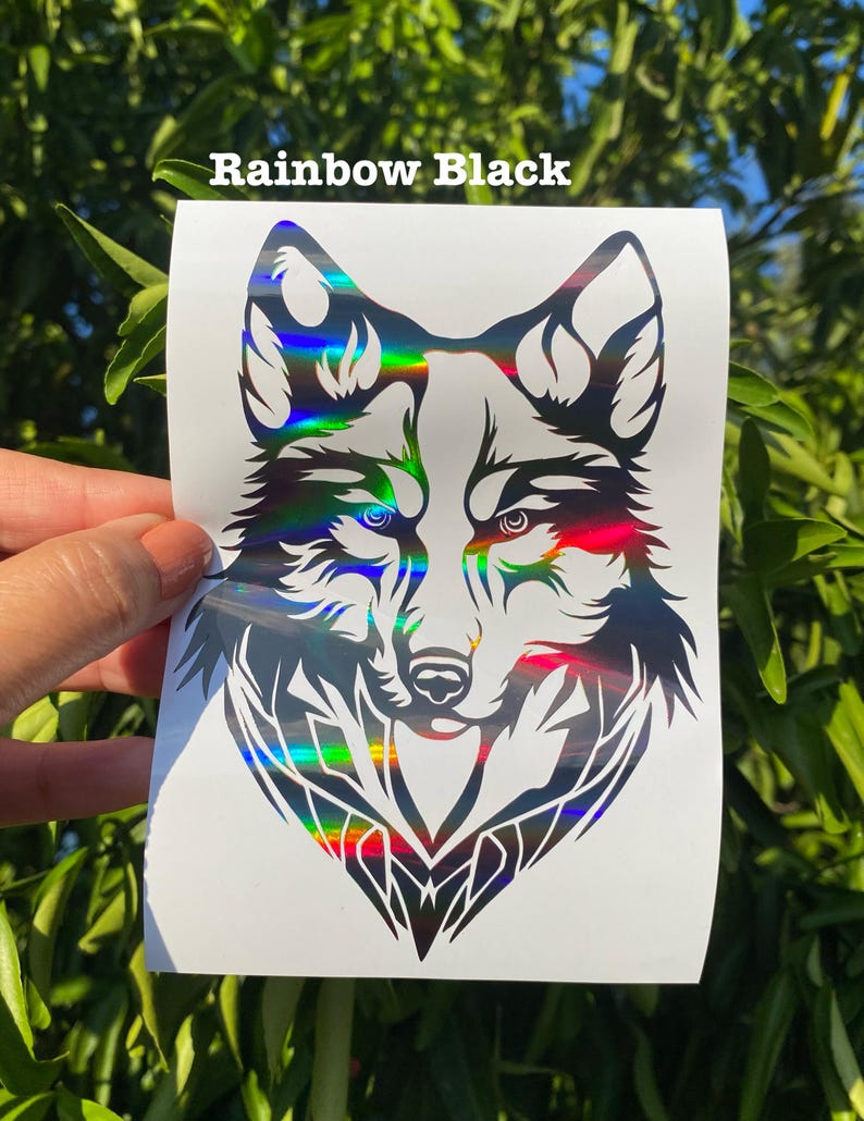 Wolf Car Decal, Wild Animal Tribal Sticker, - Etsy