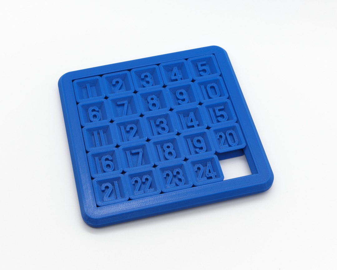 5x5 Sliding Number Puzzle 15 Puzzle Gem Puzzle Boss - Etsy