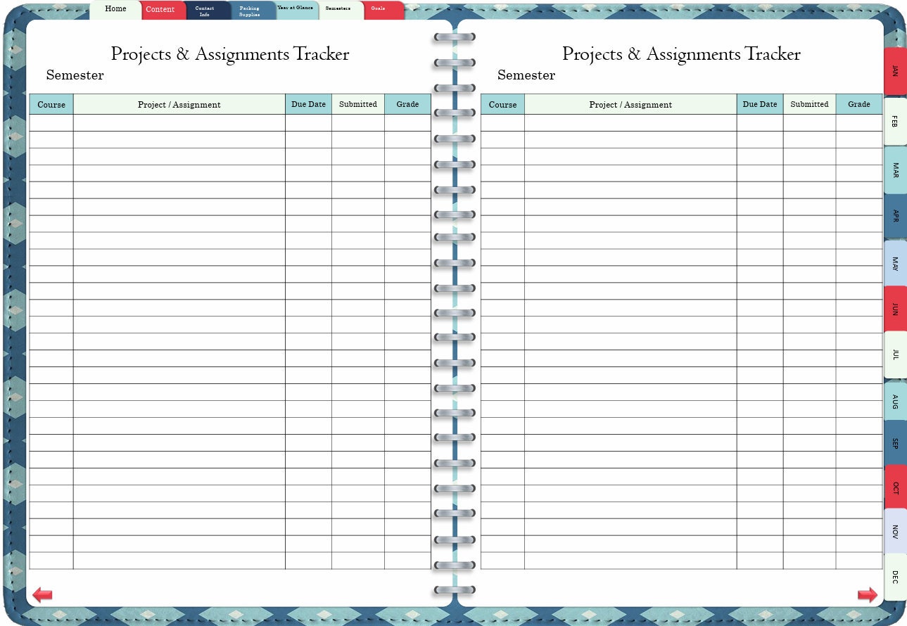 Student Planner Academic Planner 2023-2024 College Planner Digital ...