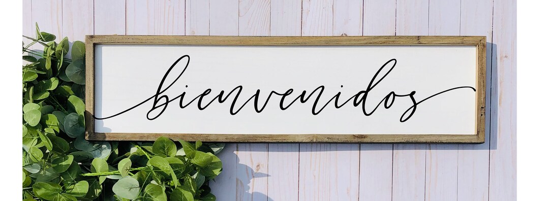 Bienvenidos -welcome Sign - Etsy
