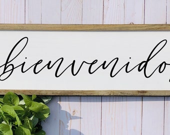 Bienvenidos Welcome Sign - Etsy