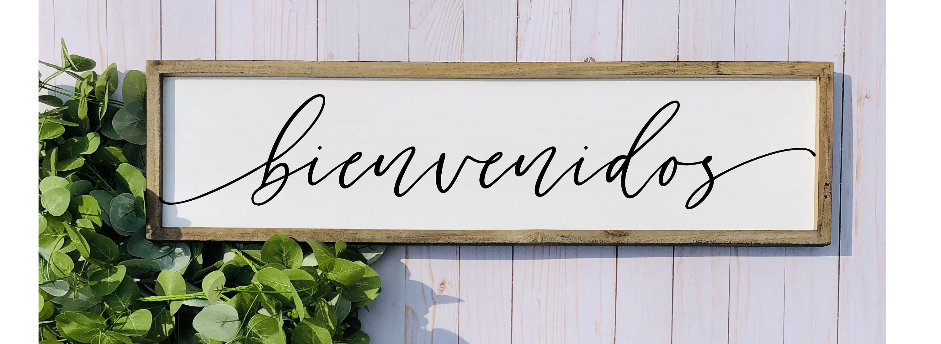 Bienvenidos welcome Sign - Etsy