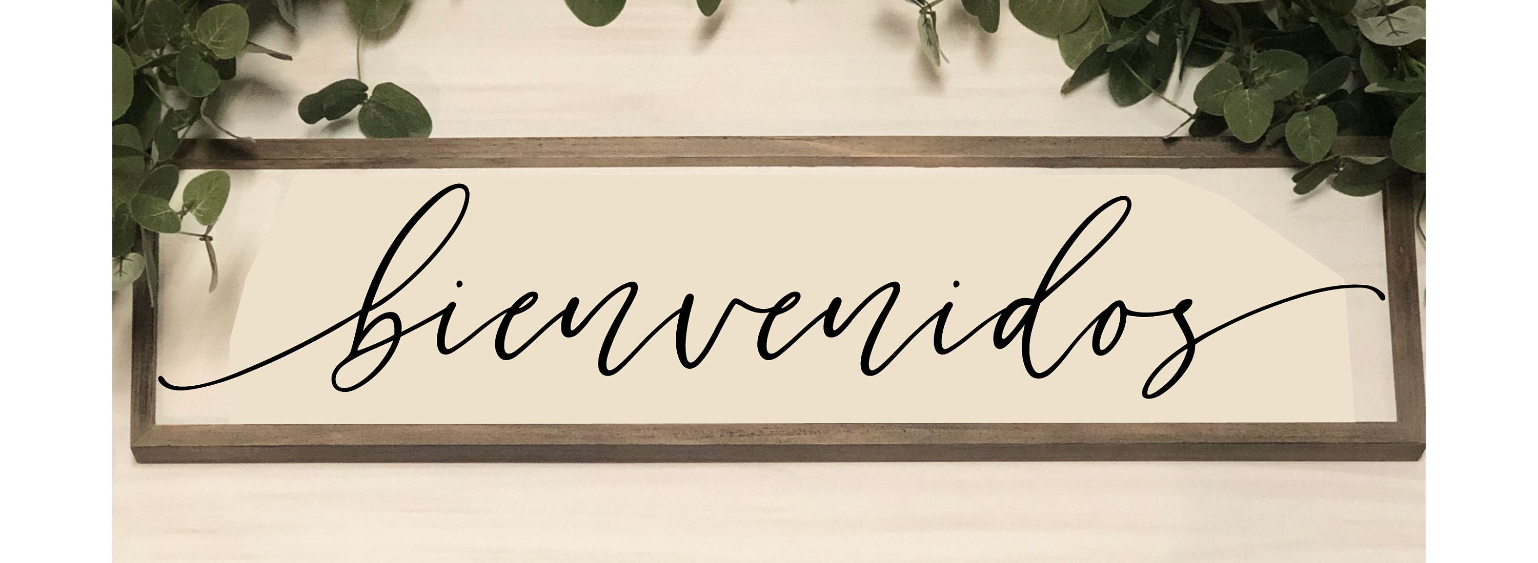 Bienvenidos welcome Sign - Etsy