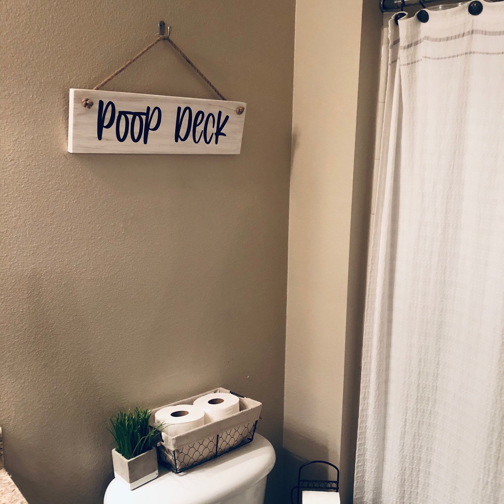 Poop Deck Bathroom Sign - Etsy