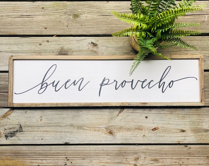Buen Provecho Kitchen Sign - Etsy