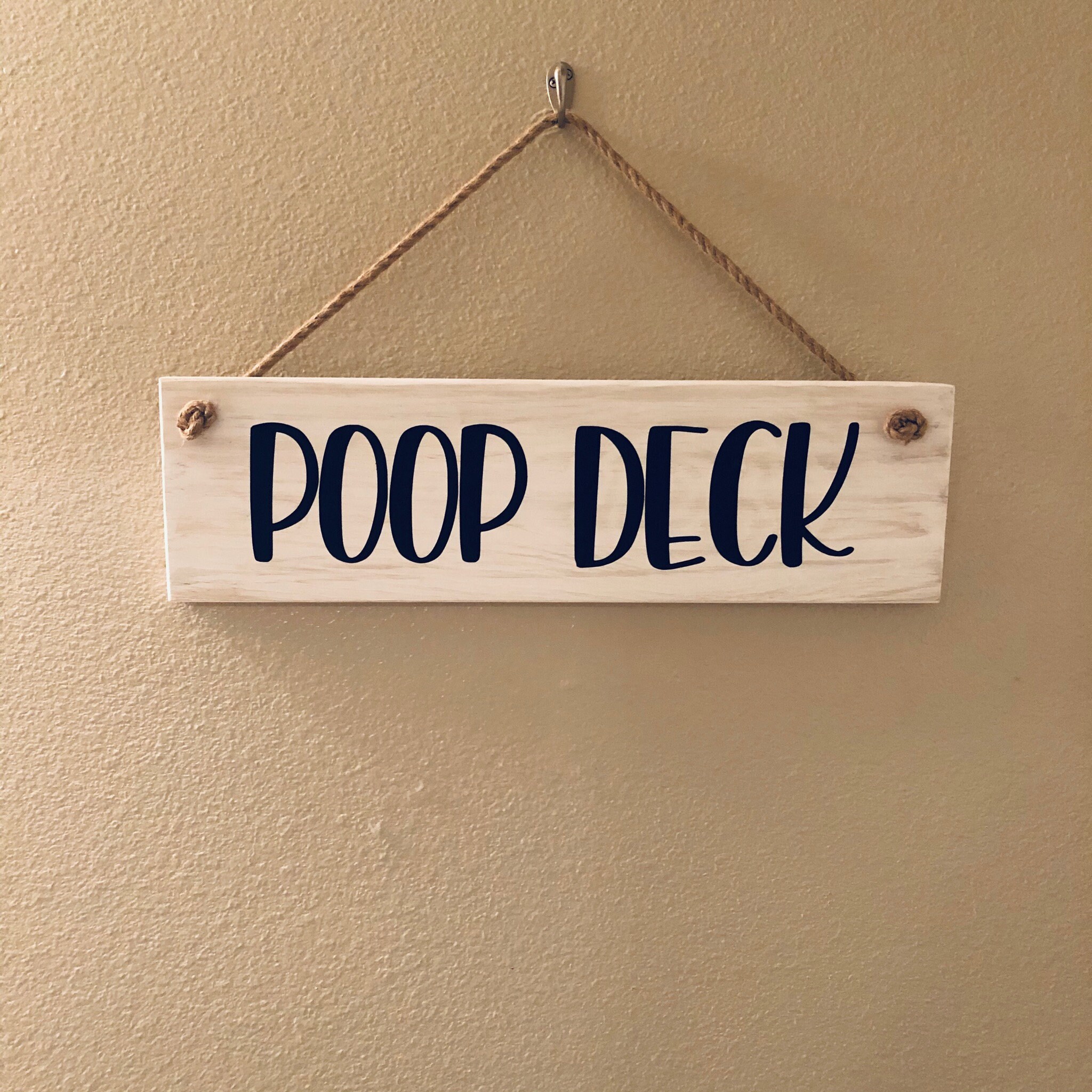 Poop Deck Bathroom Sign - Etsy