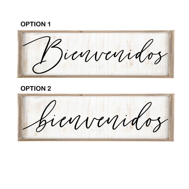 Bienvenidos welcome Sign - Etsy