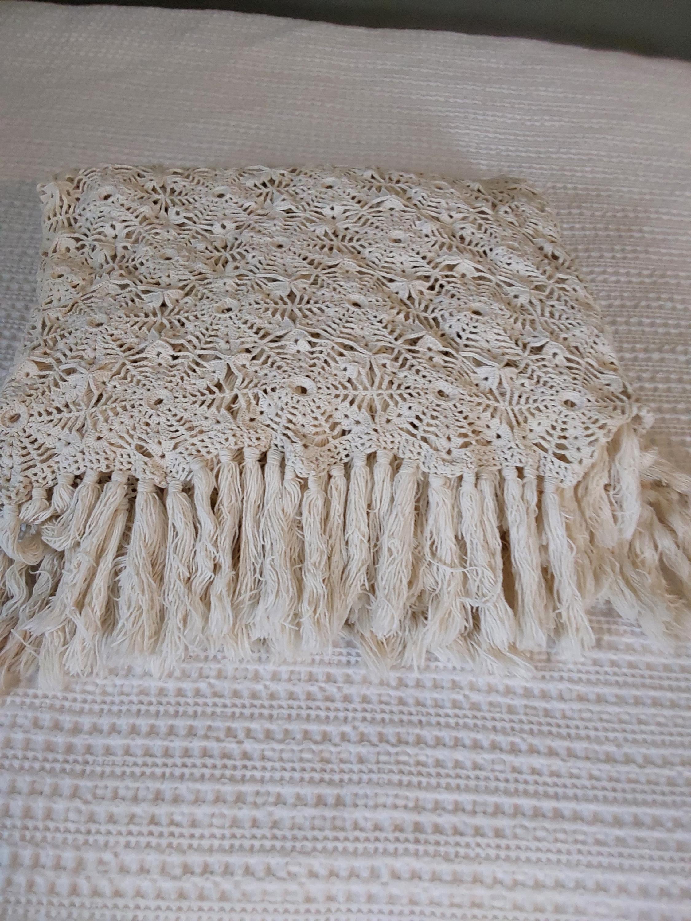 Hand Crocheted Bed Coverlet - Etsy