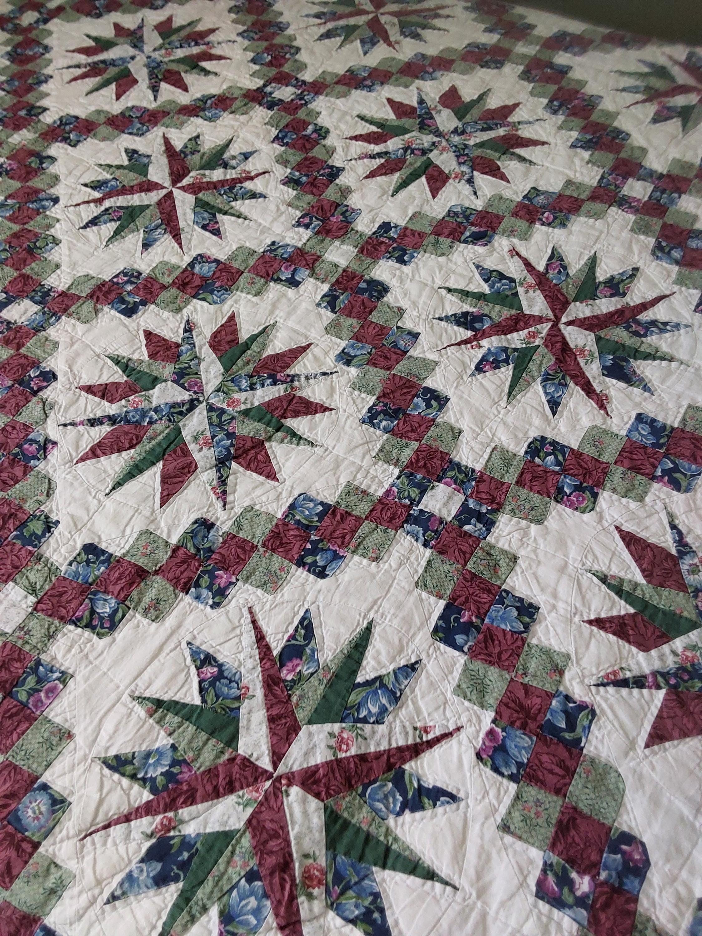 Vintage 16 Point Star Quilt - Etsy