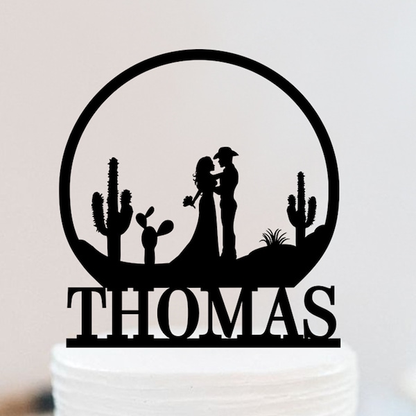 Western Cake Topper - Etsy