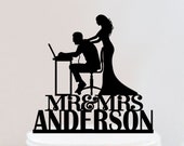 Computer Programmer Wedding Cake Topper Custom Game Cake | Etsy