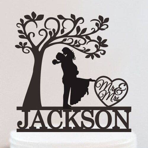 Tree Wedding Cake Topper Love Tree Cake Topper Bride and - Etsy