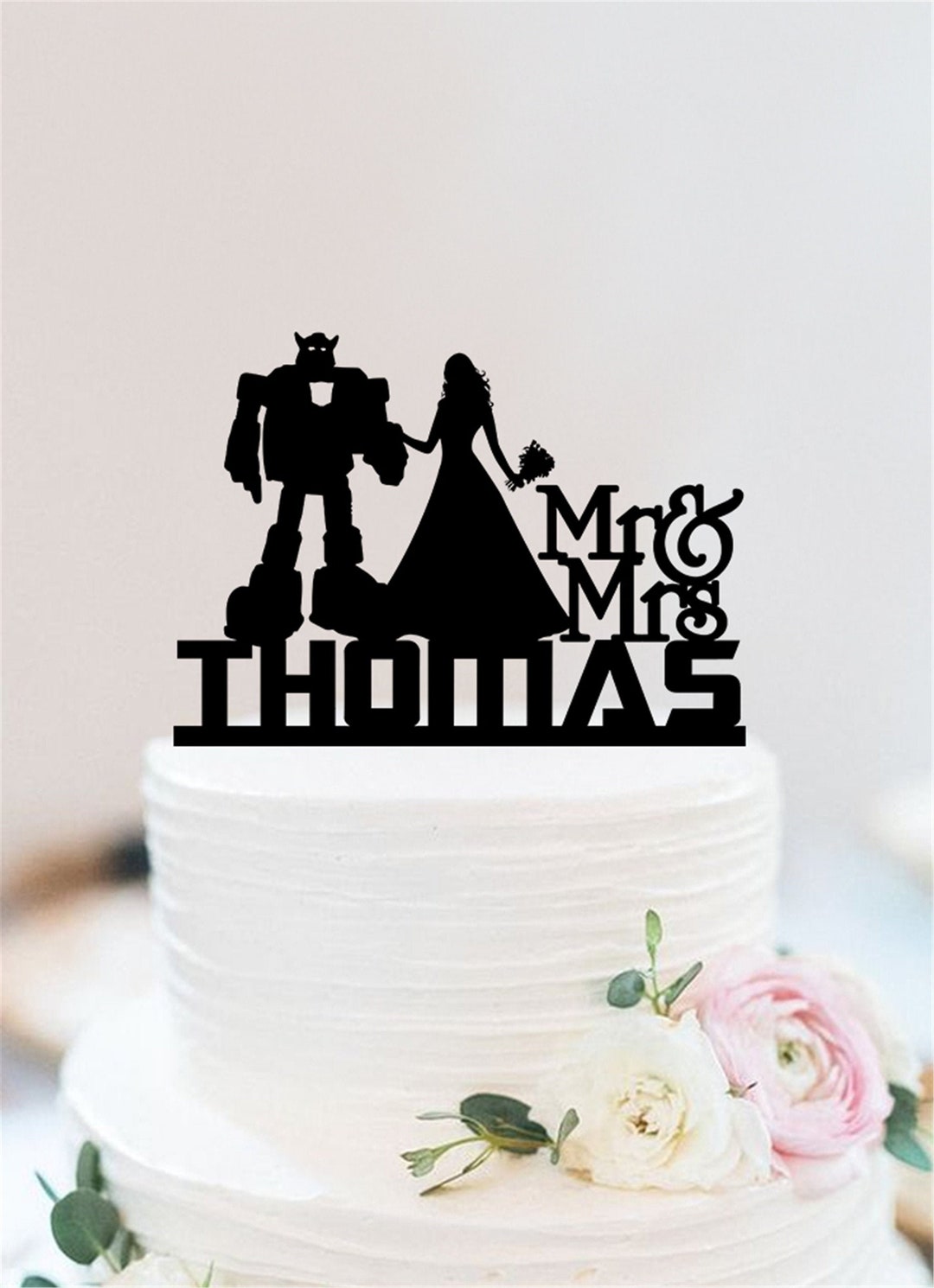 Transformer Wedding Cake Topper | Bumblebee Cake Topper | Robot Cake ...