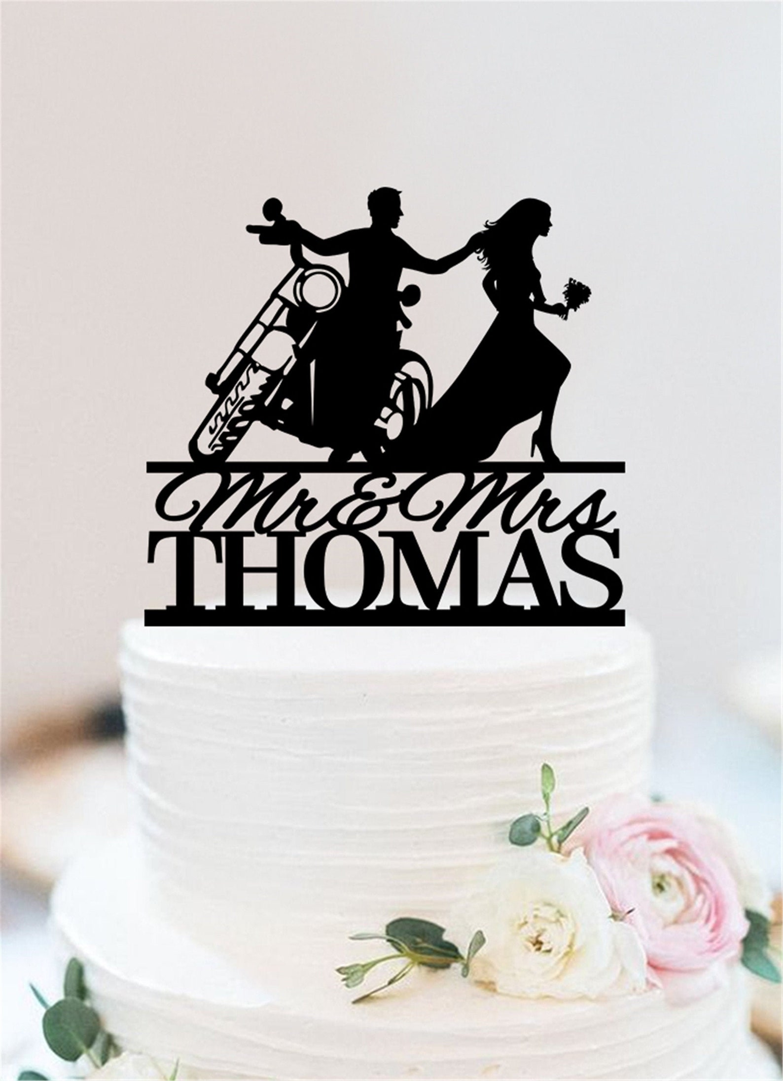 Motorcycle Wedding Cake Topper Harley Davidson Cake Topper - Etsy
