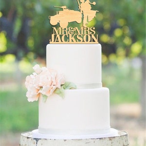 Military Wedding Cake Topper | Hummer Car Cake Topper | Solider Cake ...