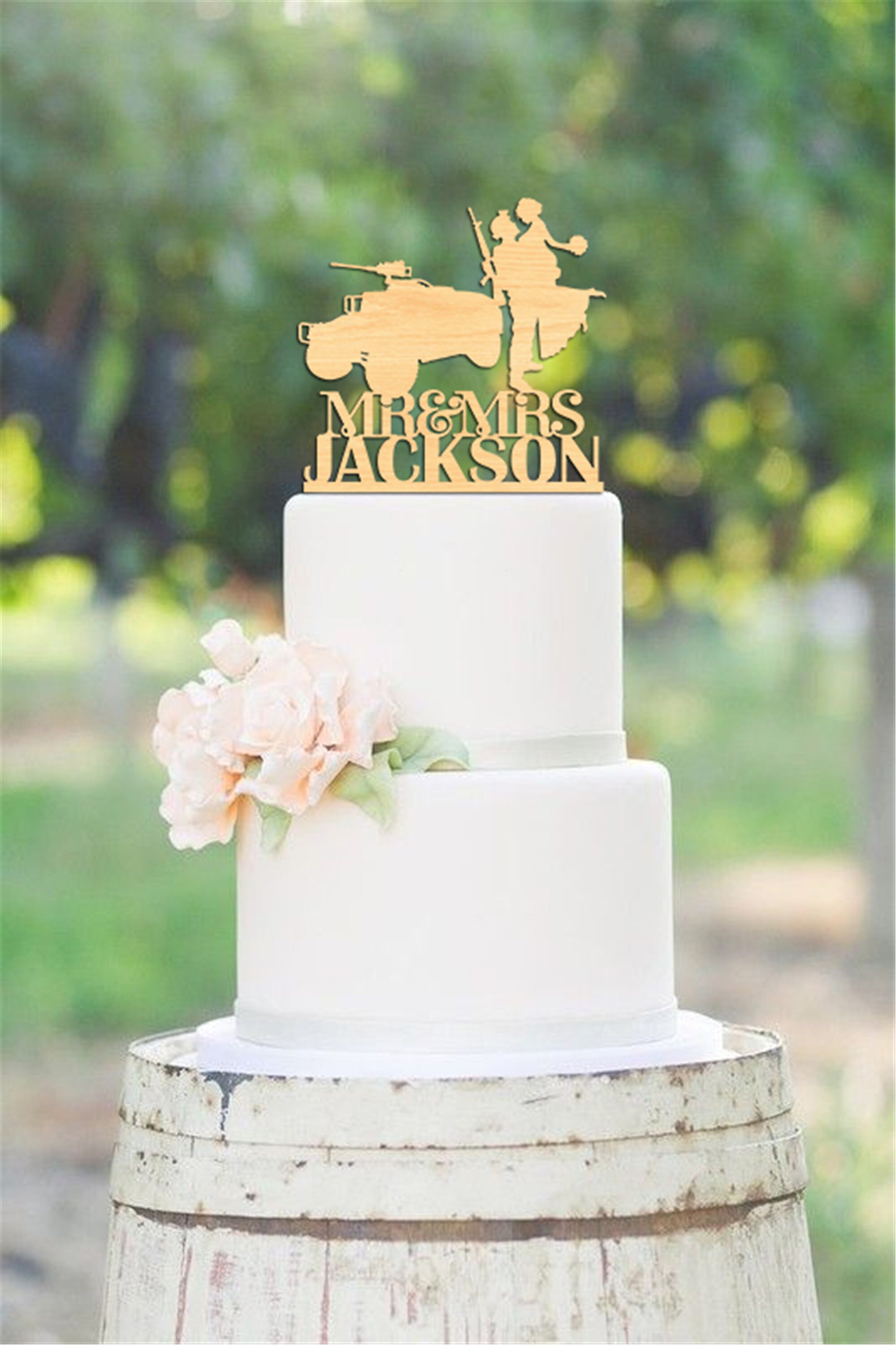 Military Wedding Cake Topper | Hummer Car Cake Topper | Solider Cake ...