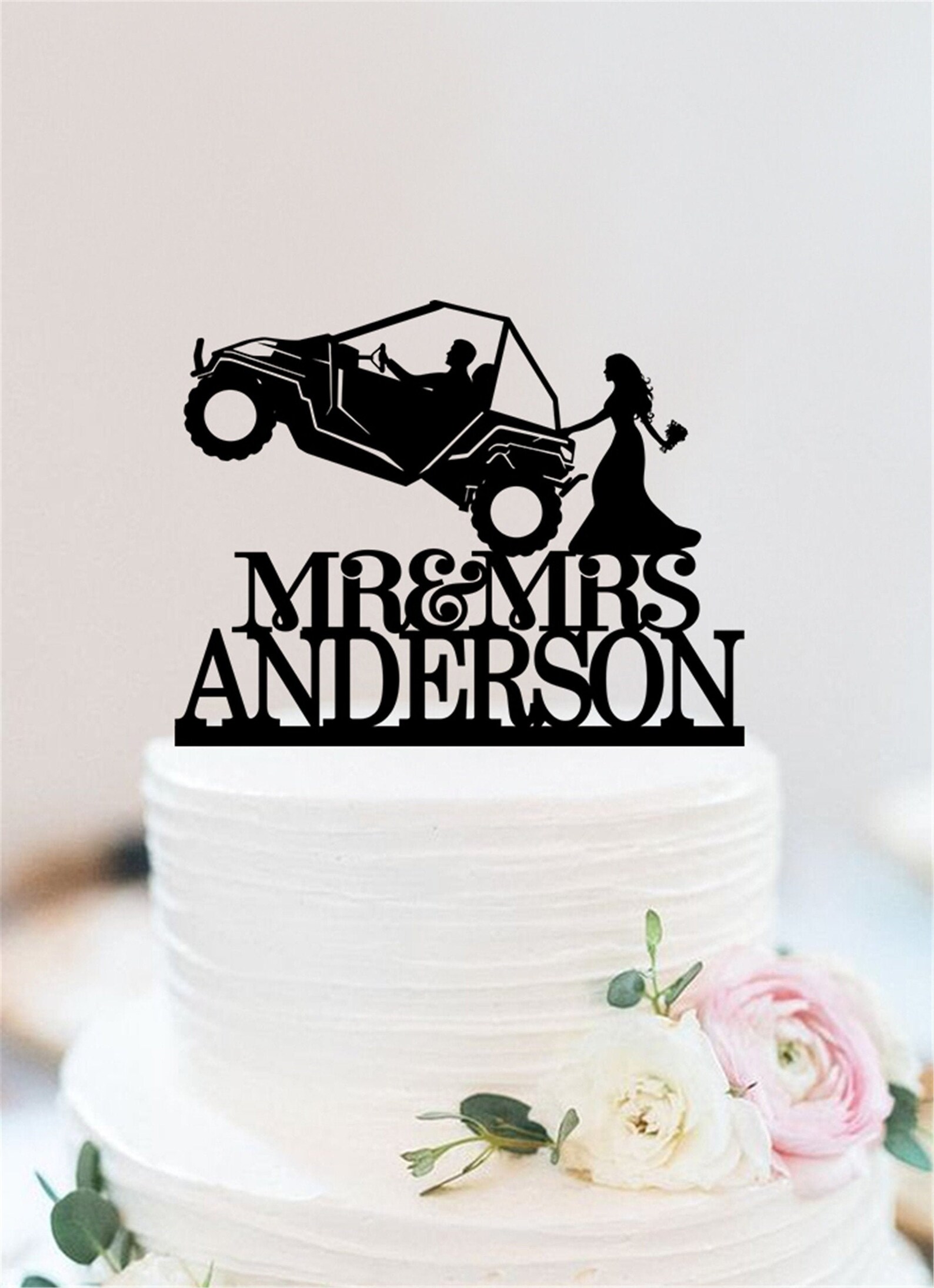 ATV Wedding Cake Topper All Terrain Vehicle Cake Topper - Etsy