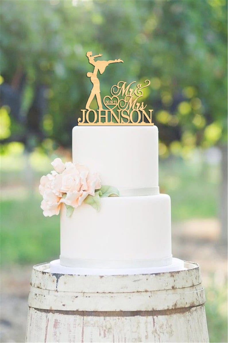 Dancer Wedding Cake Topper Dancing Couple Cake Topper - Etsy