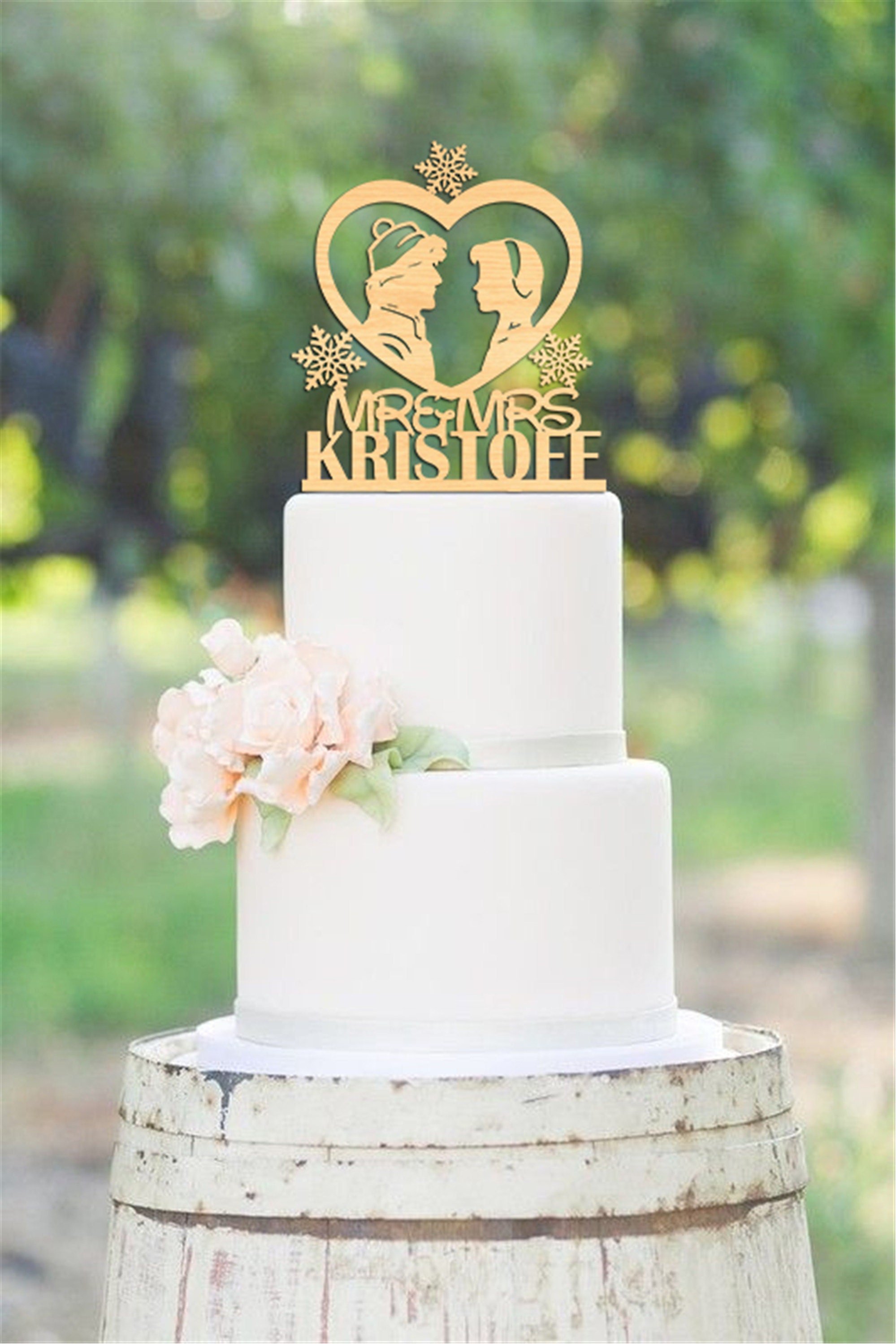 Anna and Kristoff Cake Topper Frozen Wedding Cake Topper | Etsy