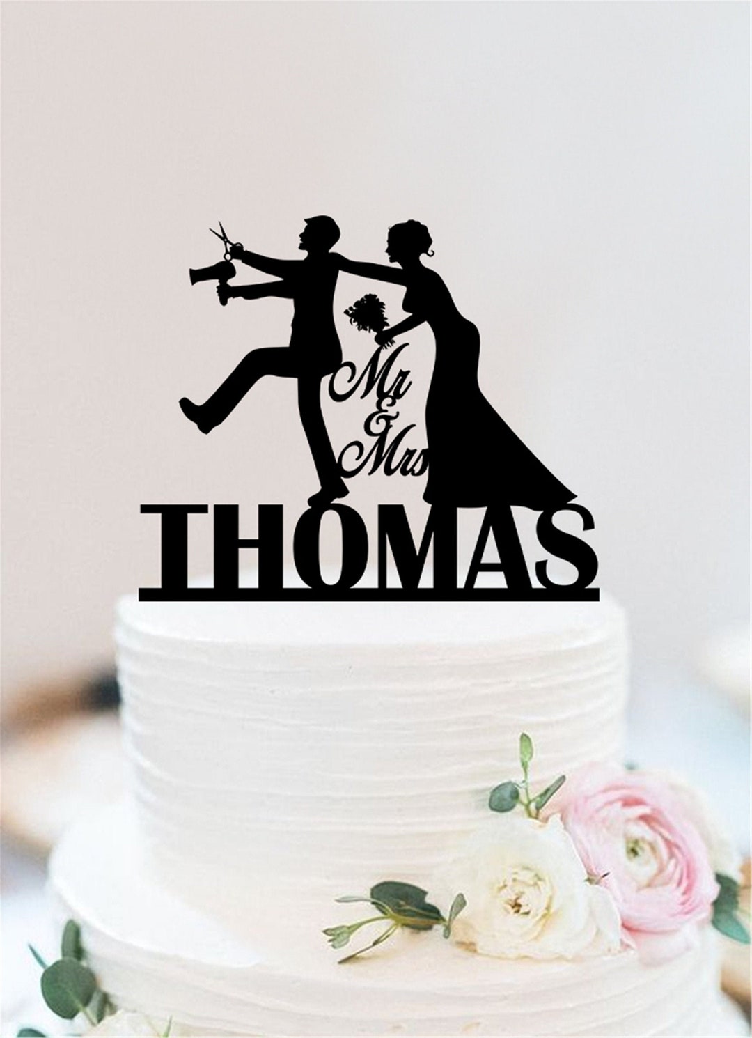 Topper de pastel de barbero / topper de pastel de boda de peluquero ...