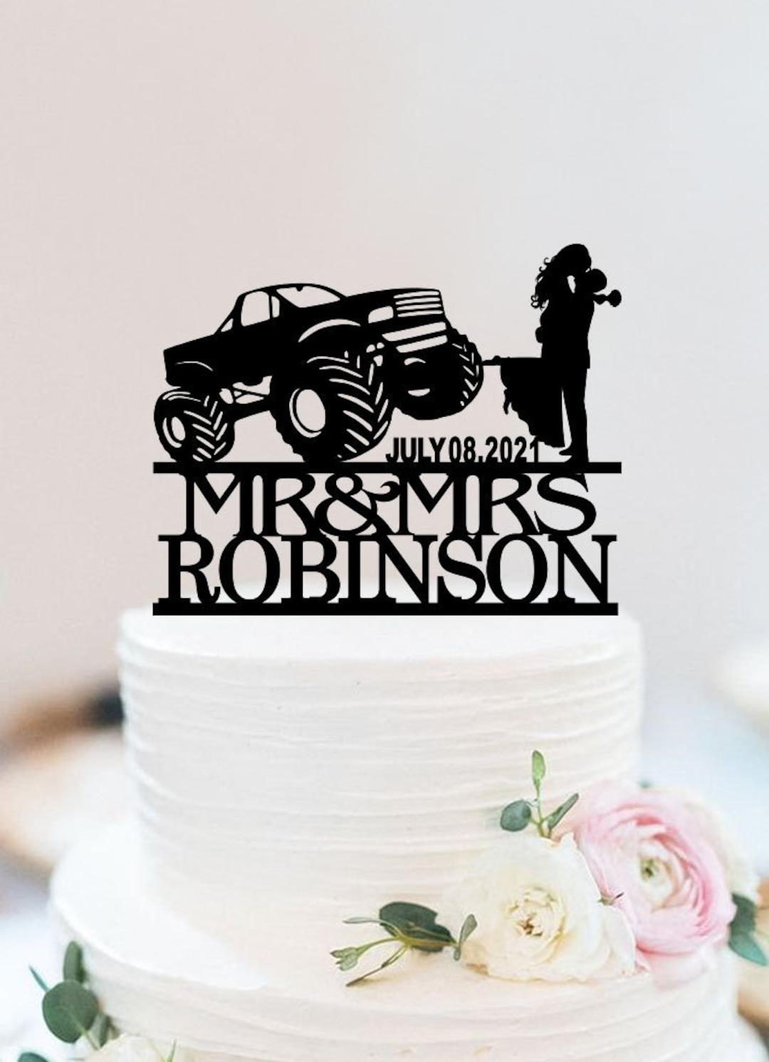 Monster Trunk Cake Topper | Personalized Trunk Wedding Cake Topper ...
