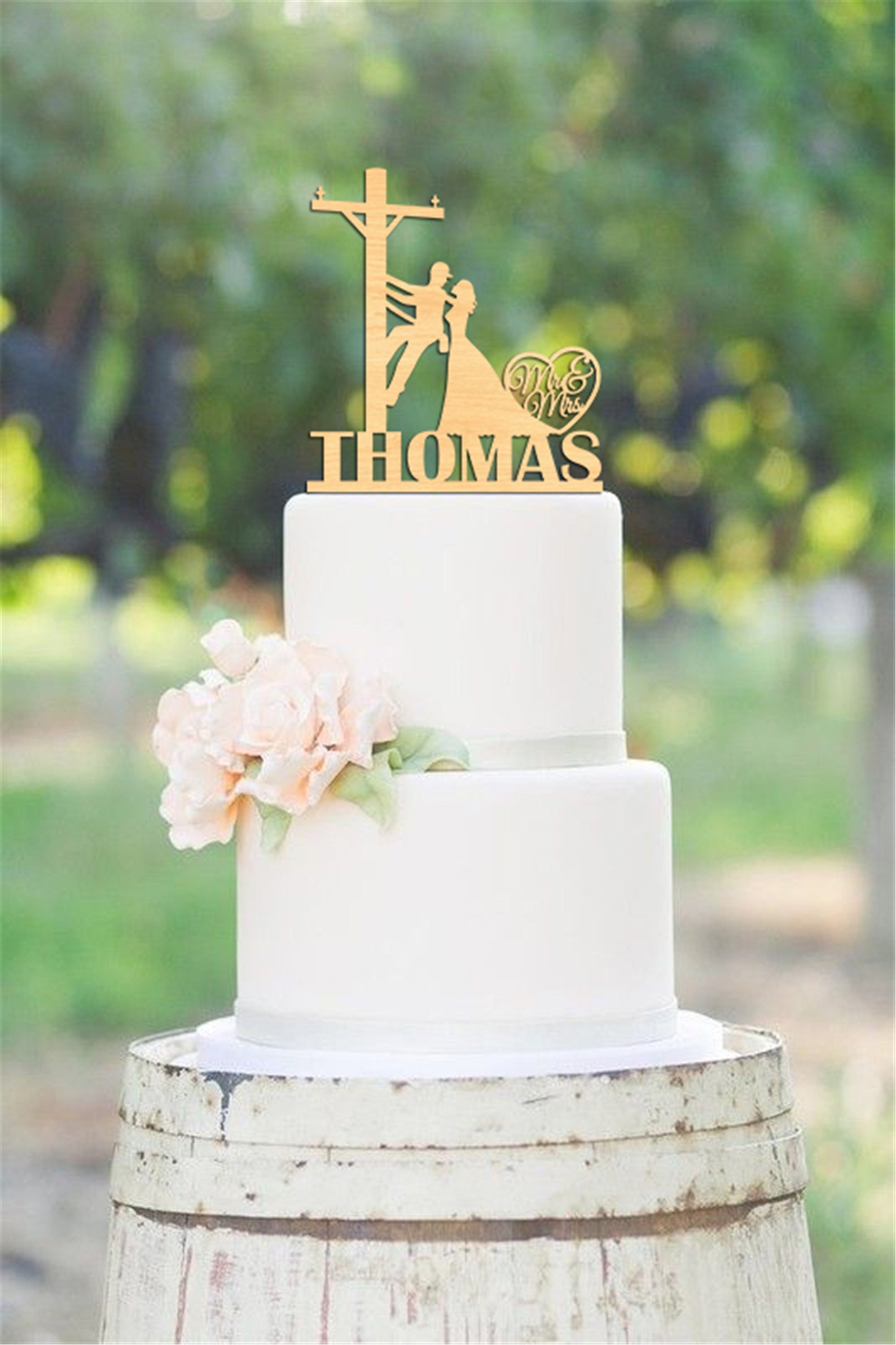 Electrician Wedding Cake Topper | Power Electrician Lineman Mr and Mrs ...
