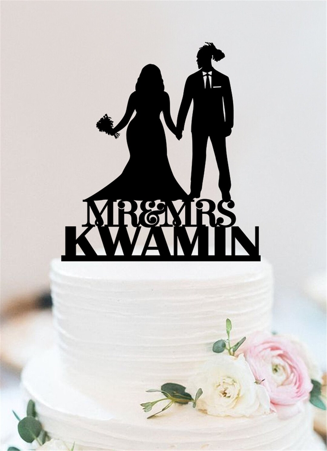 Afro Wedding Cake Topper | African American Cake Topper | the Tall ...