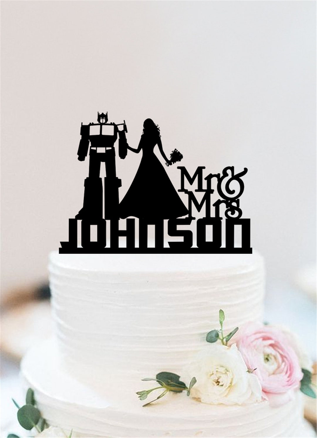 Transformer Wedding Cake Topper | Optimus Prime Cake Topper | Robot ...
