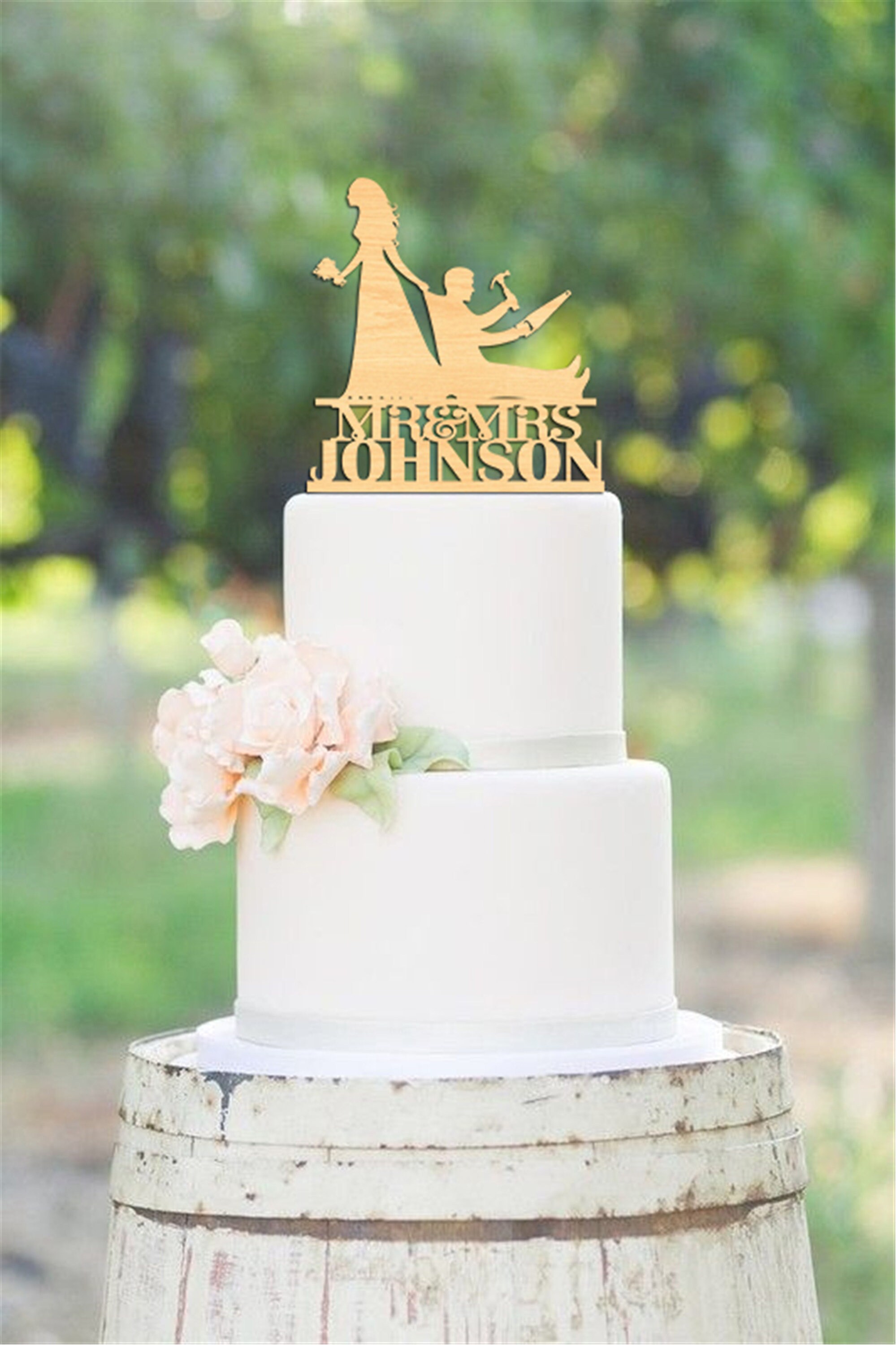 Carpenter Wedding Cake Topper Custom Cake Topper | Etsy
