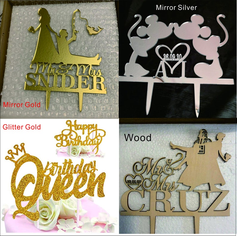 Reading Bride and Groom Wedding Cake Topper Couple Cake | Etsy