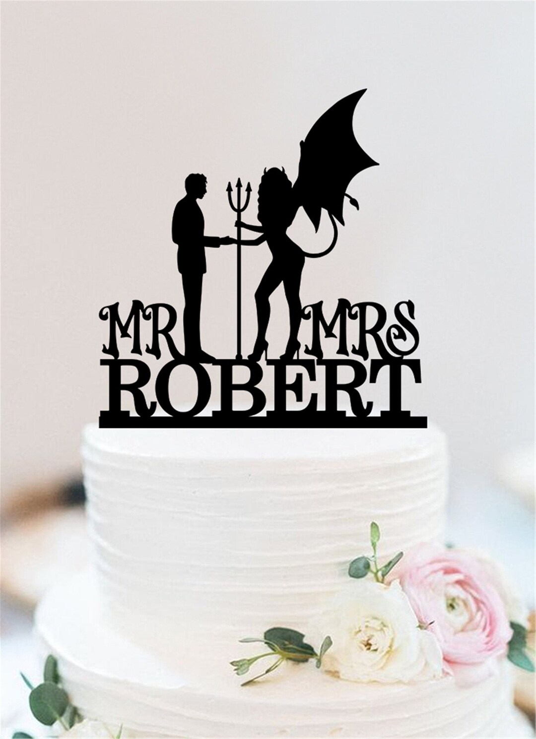 Halloween Wedding Cake Topper | Halloween Cake Topper | Evil Halloween ...