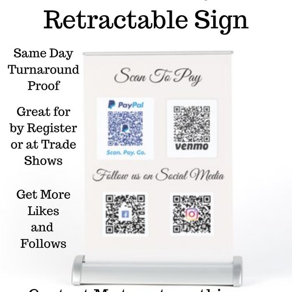 Table Top Retractable Banners - Etsy