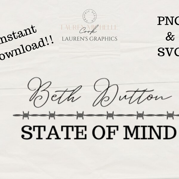 Beth Dutton Svg - Etsy