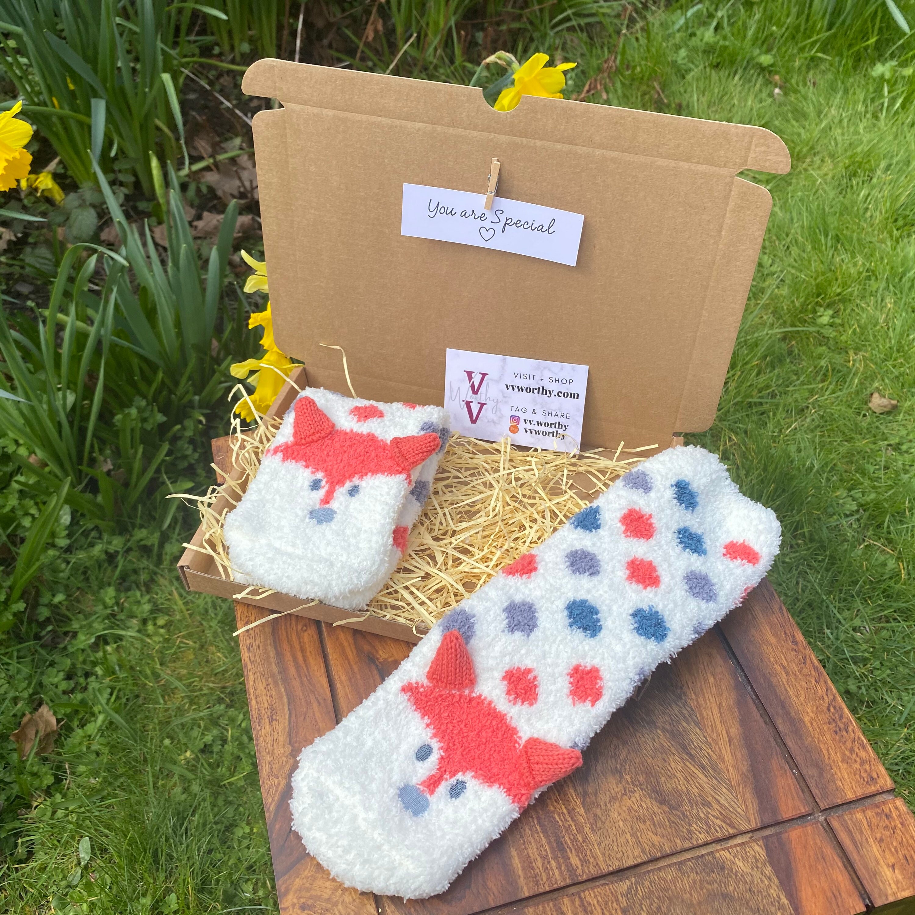 Fluffy Animal Socks in a Box Great for | Etsy UK